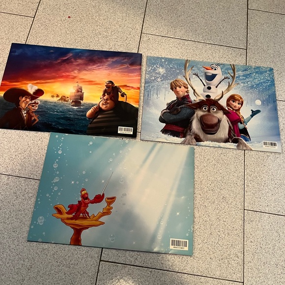 Disney | Other | Disney Lithography Bundle Little Mermaid Frozen Tinker ...